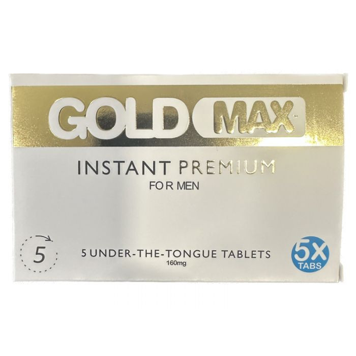 Gold Max Instant Premium 5 tab. maisto papildas vyrams | Prezervatyvai.net